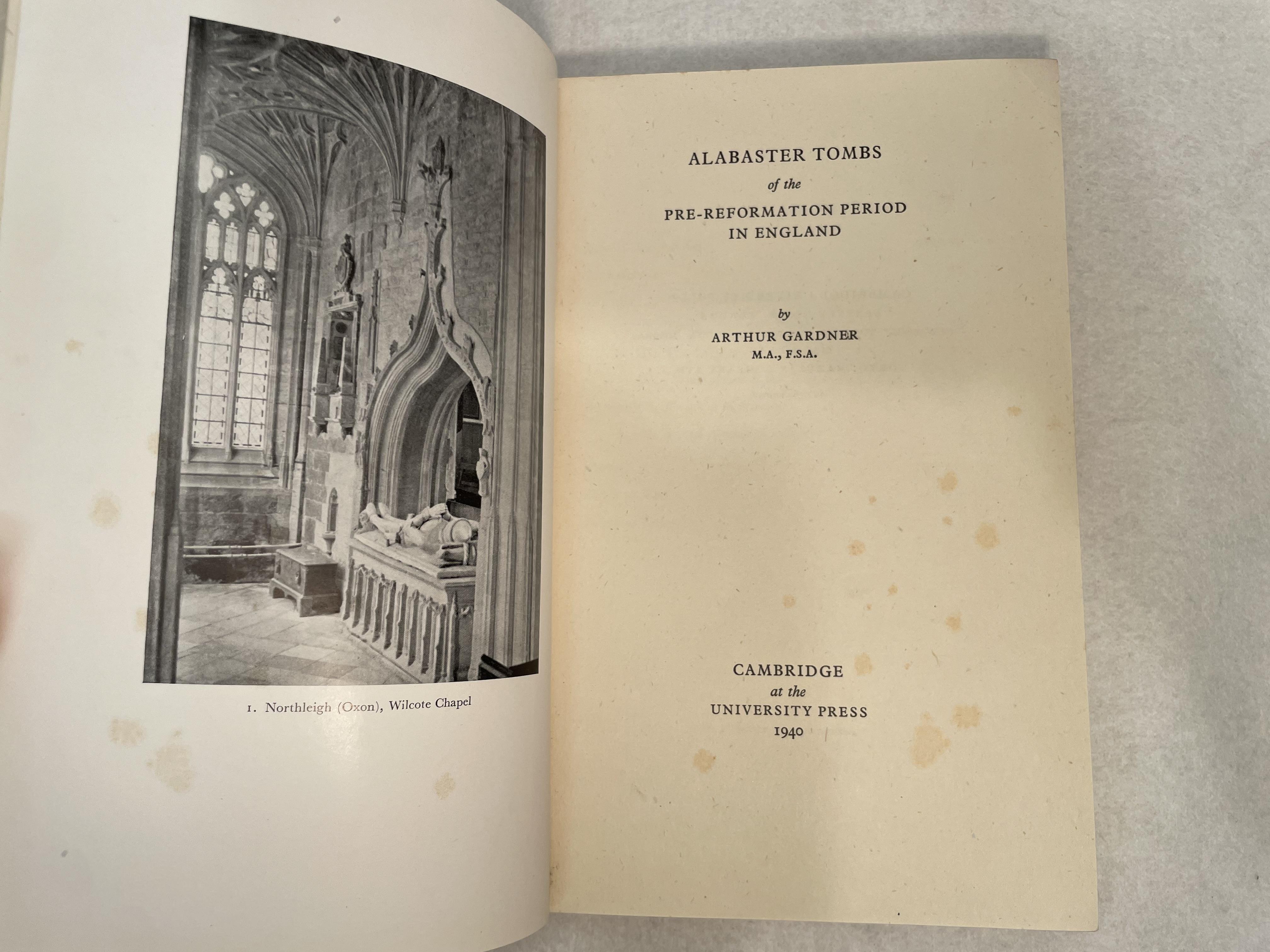 Alabaster Tombs of the Pre-Reformation Period in England by GARDNER ...