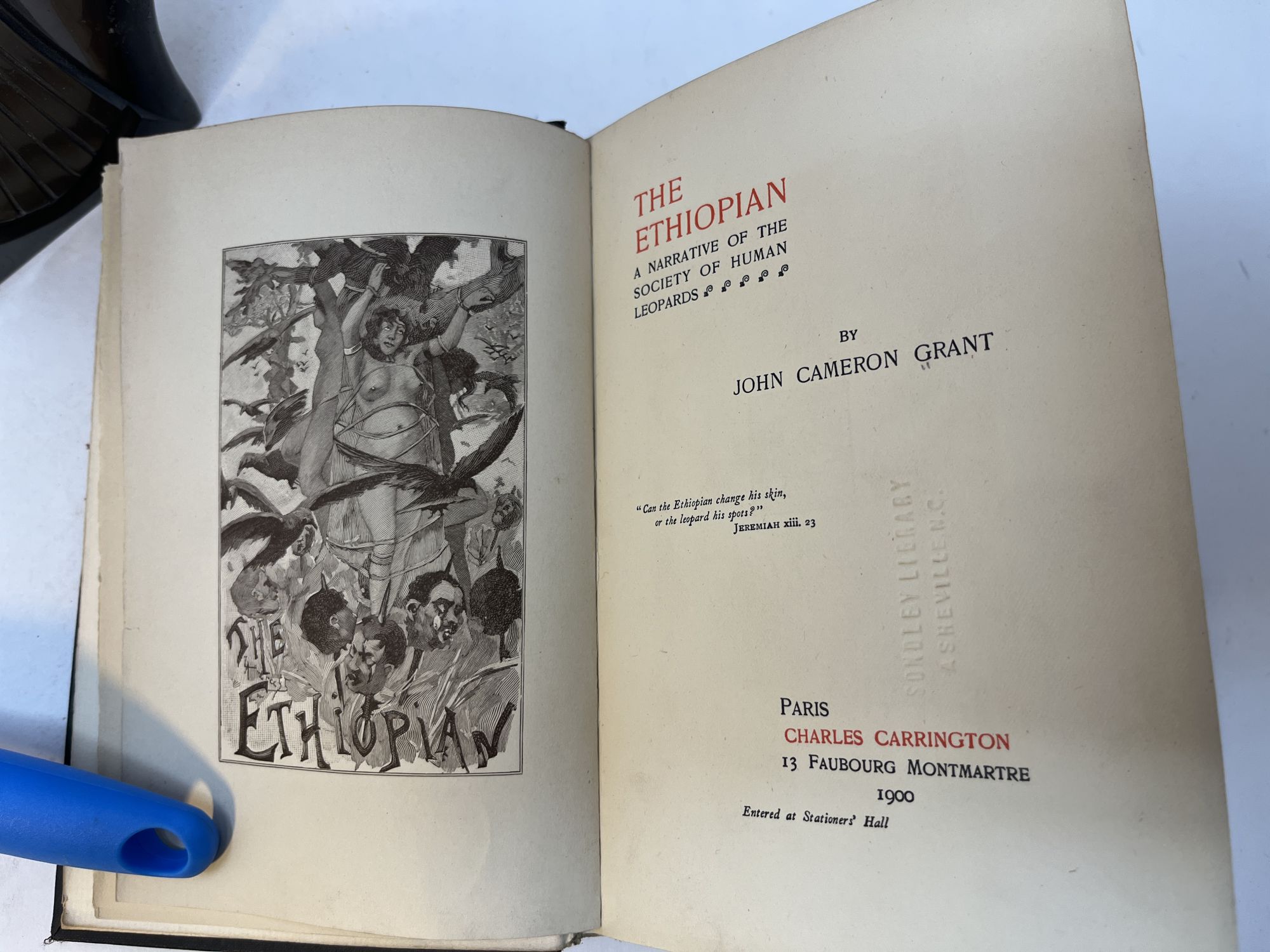 THE ETHIOPIAN: A Narrative of the Society of Human Leopards by Grant ...