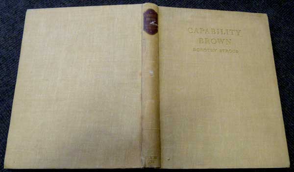 Capability Brown. 1950 by Stroud, Dorothy: Cream hardback cloth cover ...