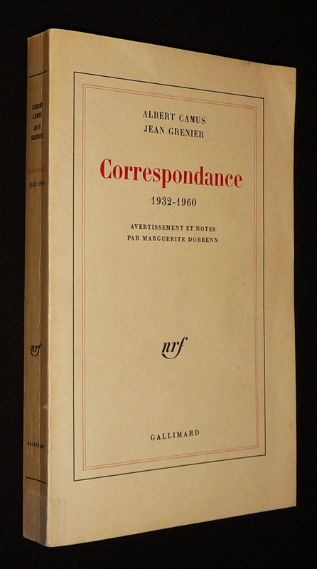 Correspondance, 1932-1960 by Camus Albert, Grenier Jean: Broché (1981 ...