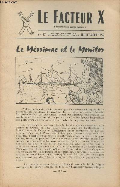 Le facteur X n°27- Juillet-Aout 1956- Le Mérrimac et le Monitor by ...