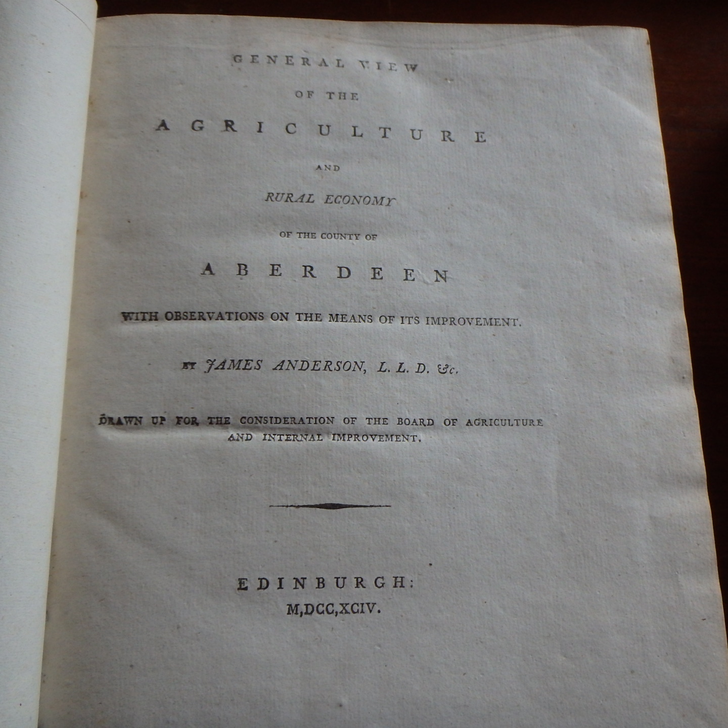 1794 Agricultural Reports of Scottish Counties - 8 "General Views of ...