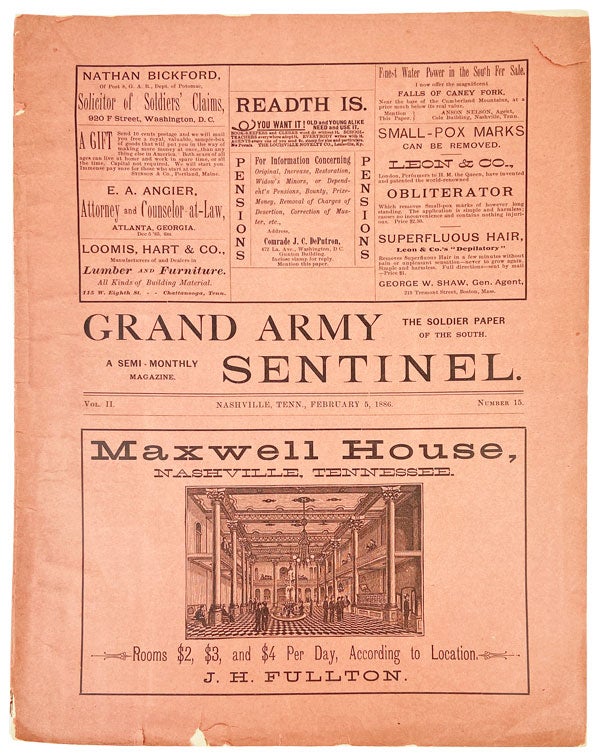 Grand Army Sentinel: The Soldier Paper of the South, A Semi-Monthly ...