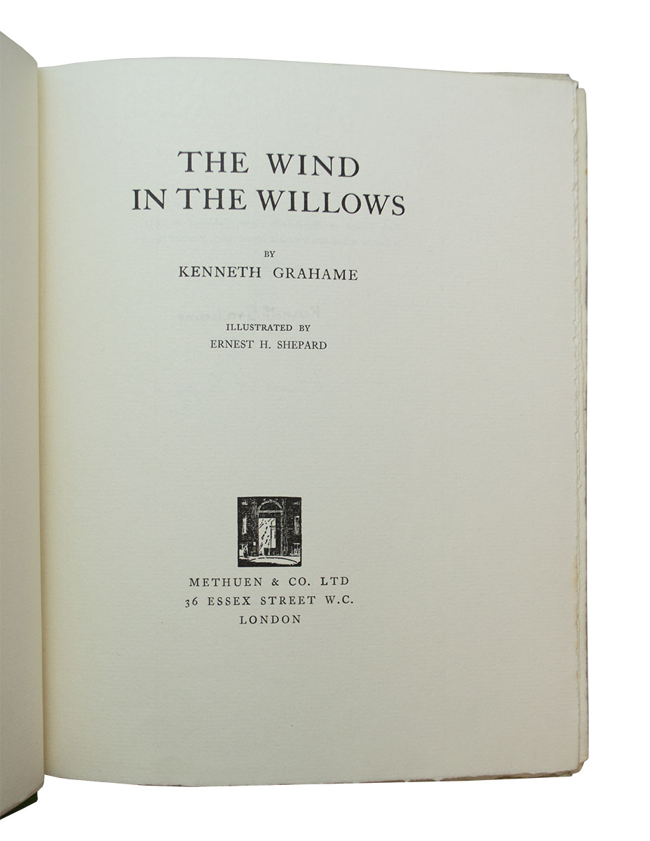 Wind in the Willows Illustrated by Ernest H. Shepard. by GRAHAME ...