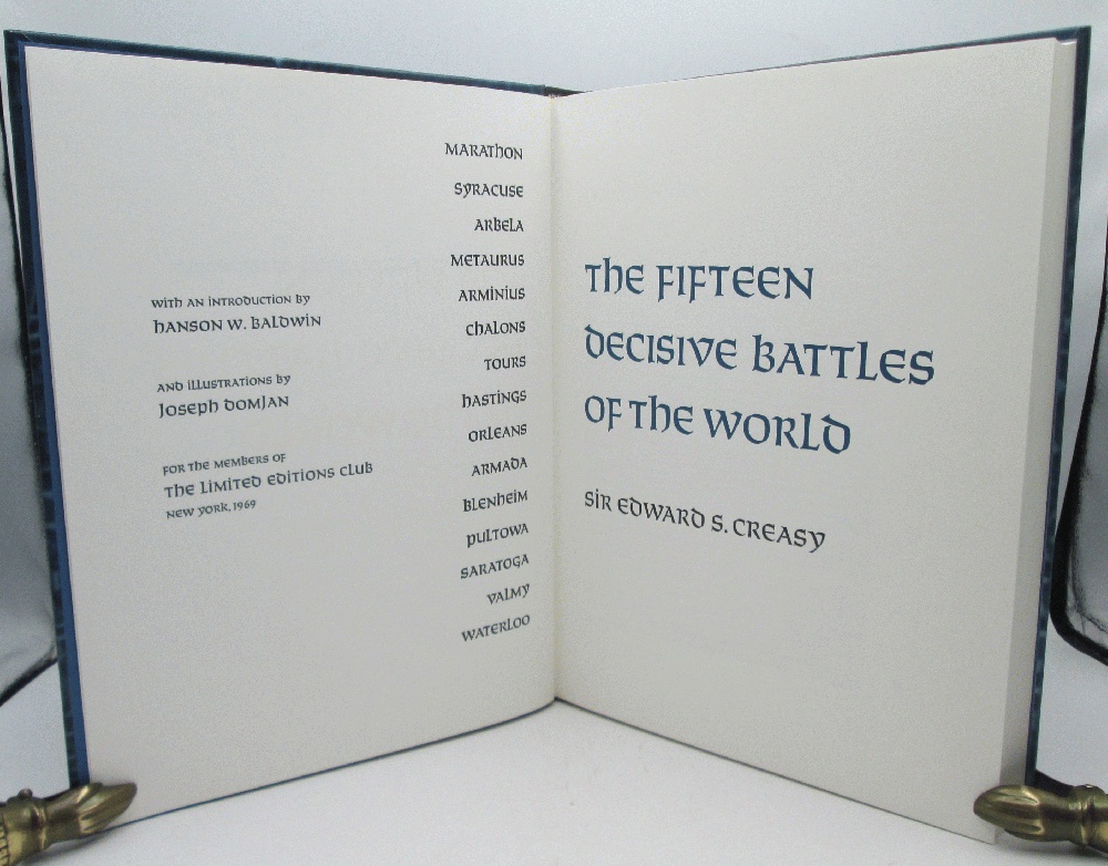 The Fifteen Decisive Battles of the World: Edward S. Creasy (Limited ...