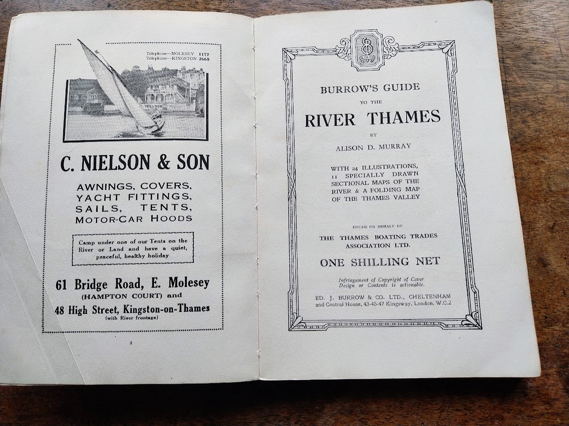 Burrow's Guide to the River Thames by Alison D. Murray: Very Good Soft ...