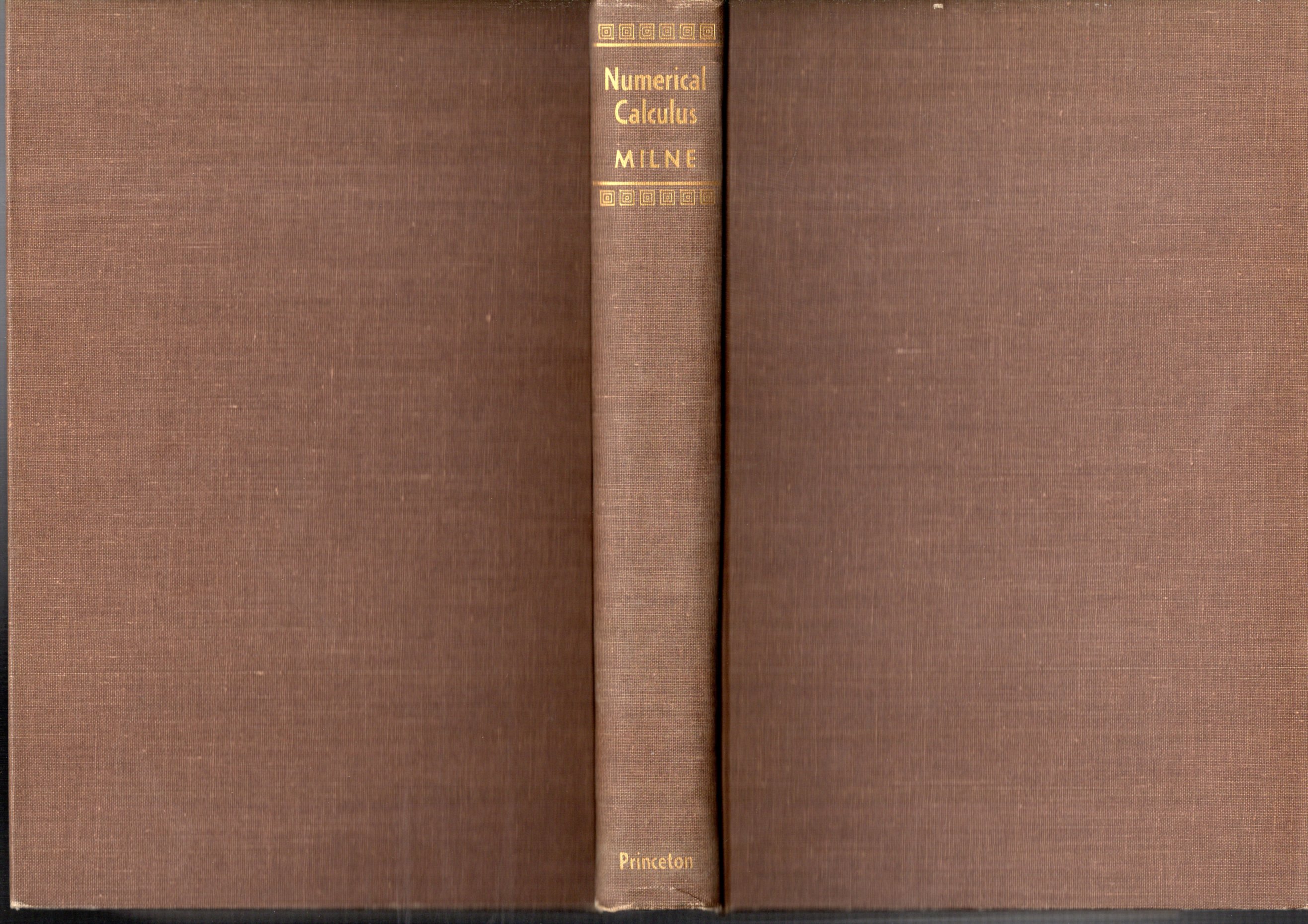 Numerical Calculus Approximations Interpolation Finite Differences Numerical Integration 1944