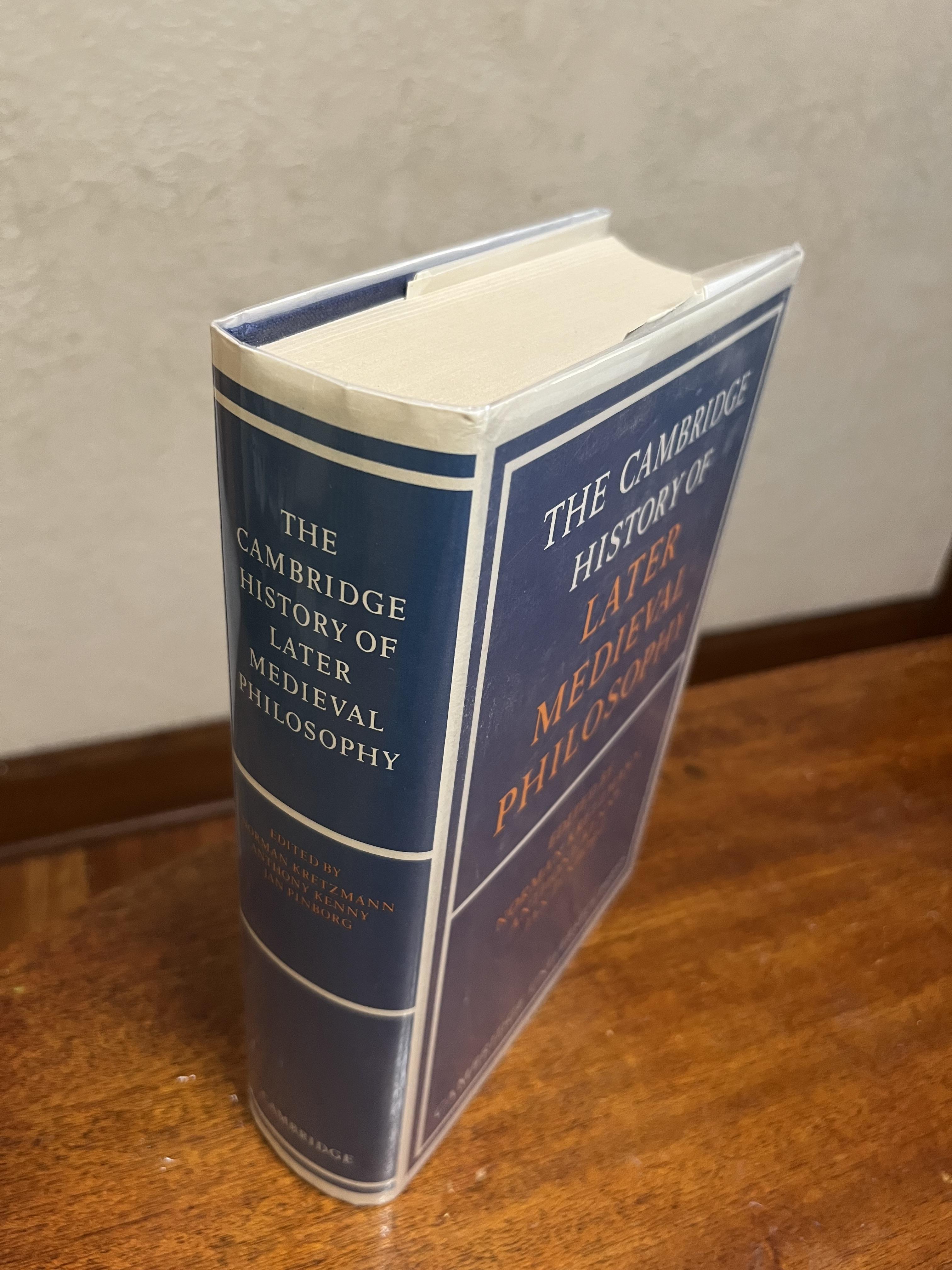 The Cambridge History of Later Medieval Philosophy by Kretzmann, Norman ...