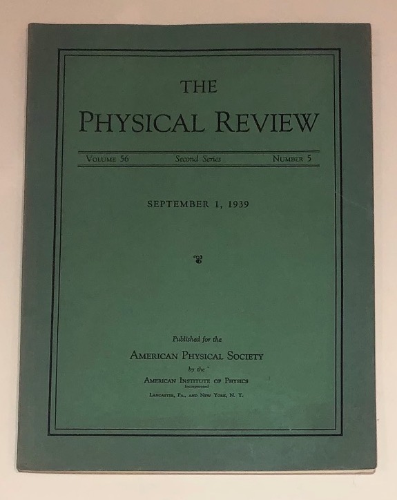 BOHR, N. & WHEELER, J. A., The Mechanism of Nuclear Fission, pp. 426 ...
