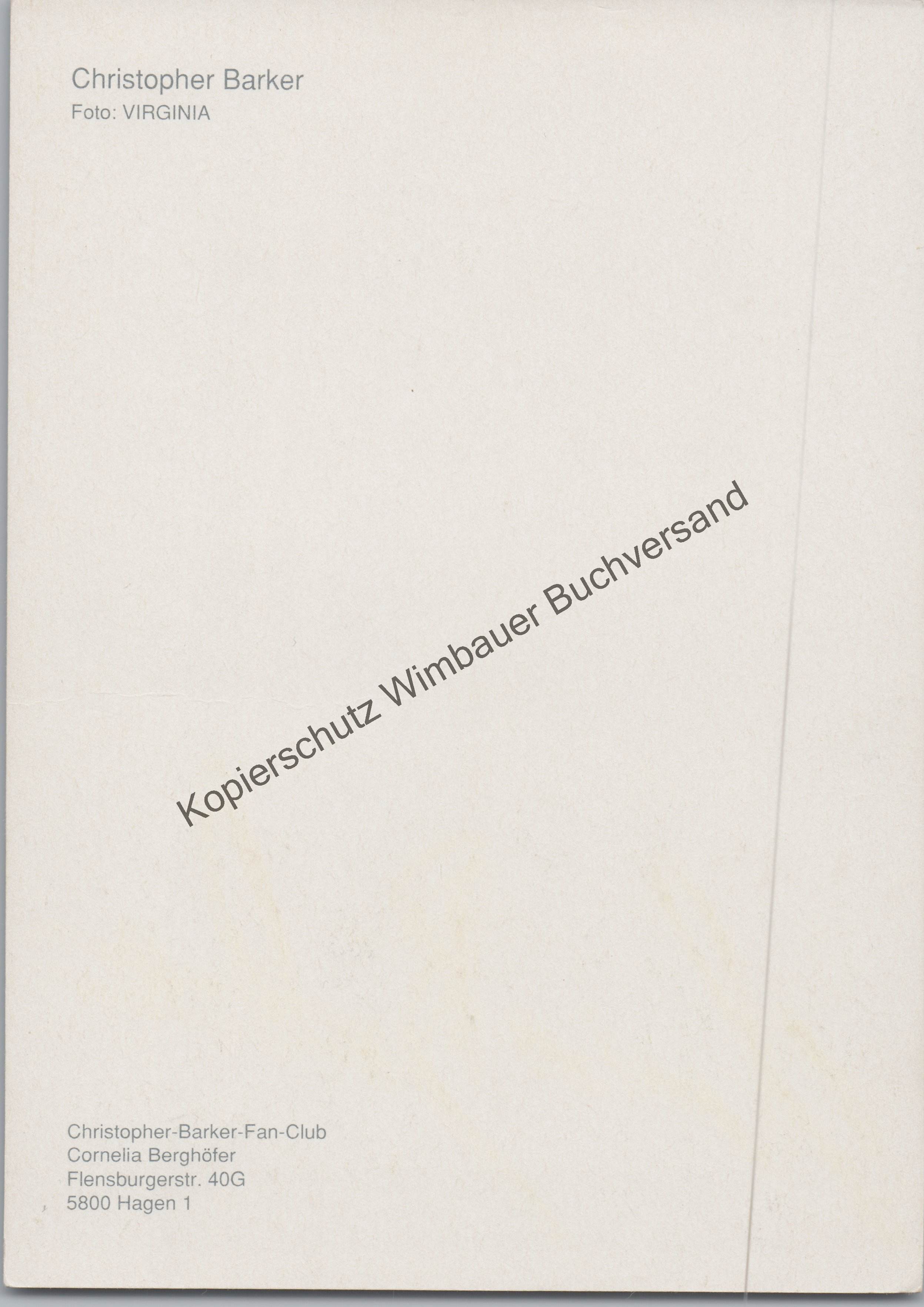 Original Autogramm Christopher Barker /// Autogramm Autograph signiert ...