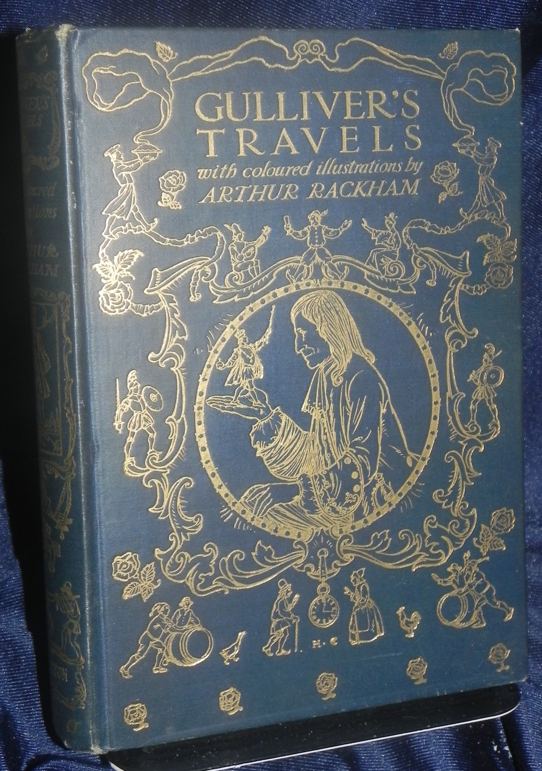Gullivers Travels 12 ill Arthur Rackham 1909 1st Ed by Jonathan Swift ...