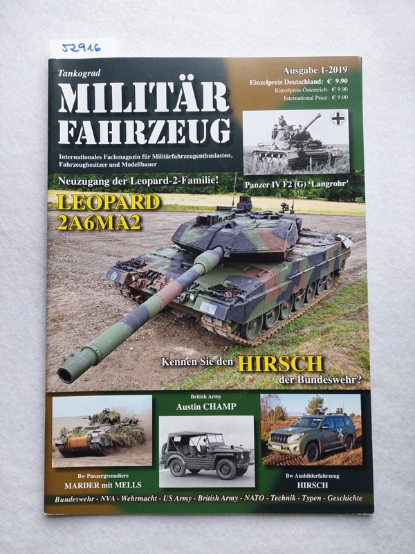 Tankograd MILITÄRFAHRZEUG Ausgabe 1 / 2019 : Leopard 2A6MA2 von Vollert ...