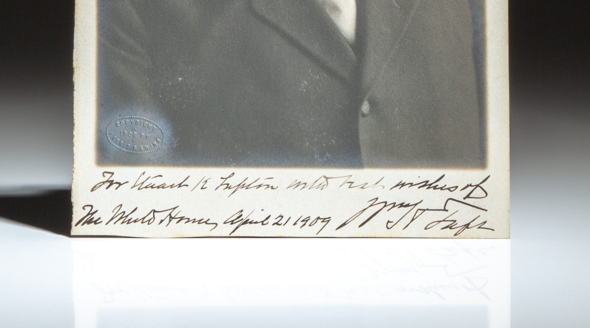 President William H. Taft Signed White House Photograph von Taft ...