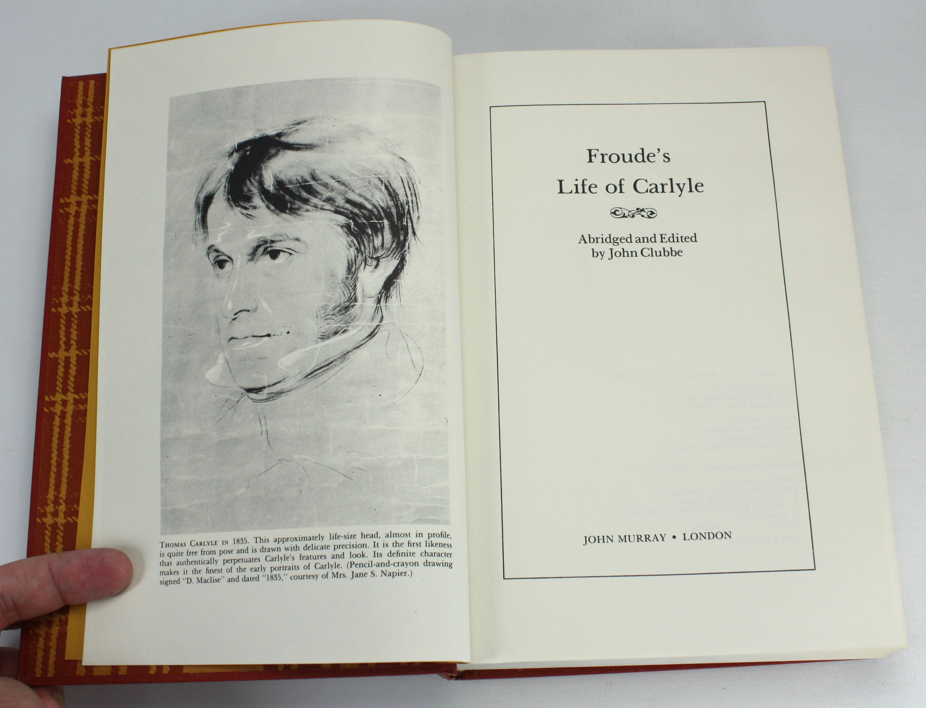 Froude's Life of Carlyle. With author's written note to William St ...