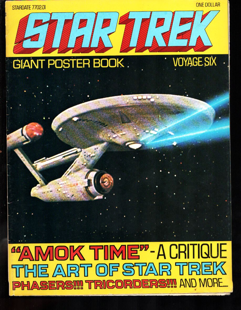 Star Trek Giant Poster Book #6 1977-Starship Enterprise cover-Makes a ...
