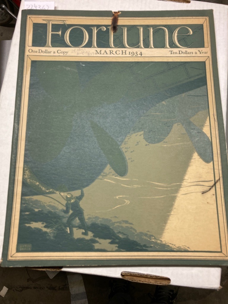 Fortune Magazine, March 1934. Volume 9, Number 3.: Very Good Paperback ...