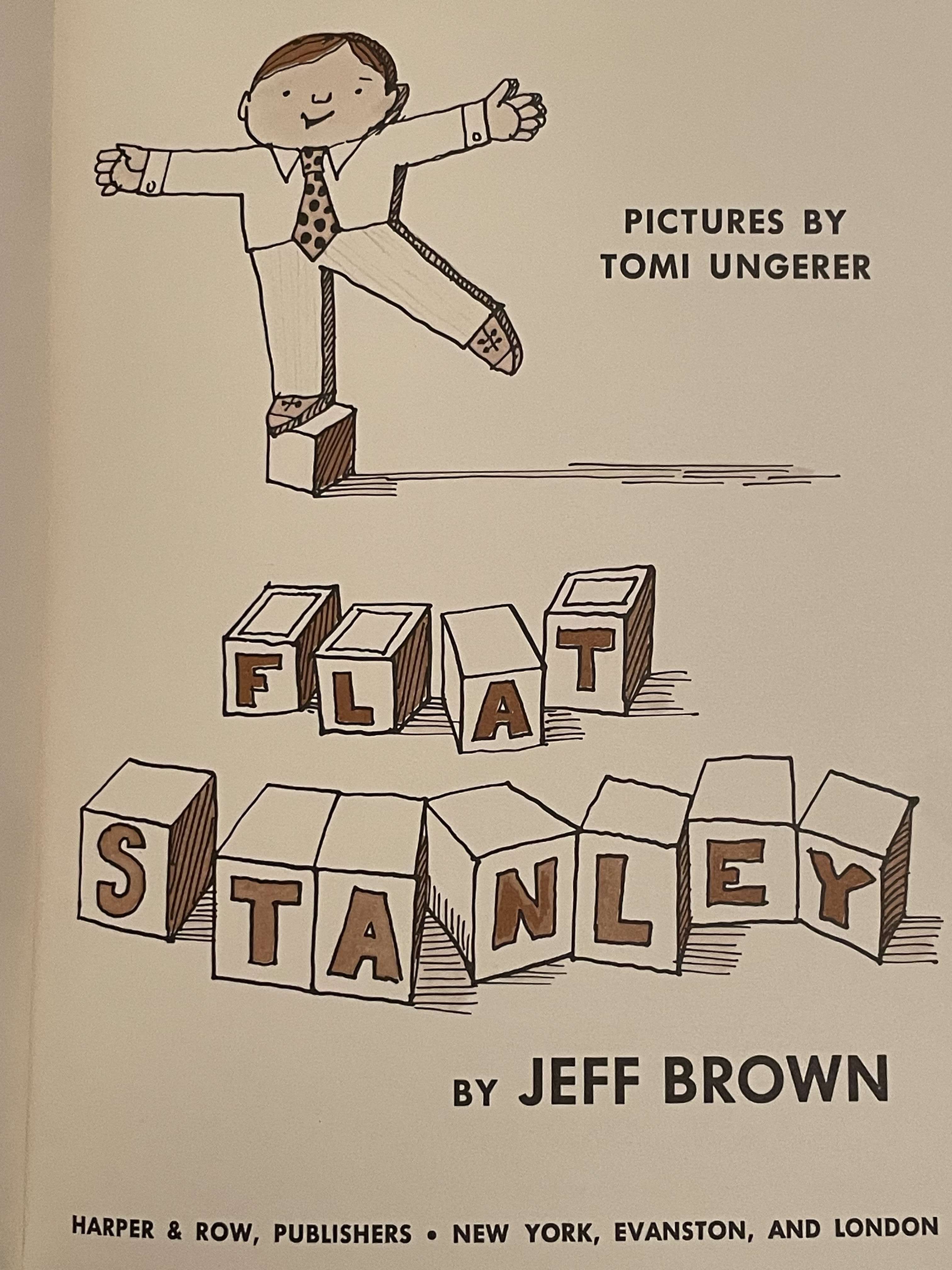 Flat Stanley by Jeff Brown & Tomi Ungerer: Very Good Hardcover (1964 ...