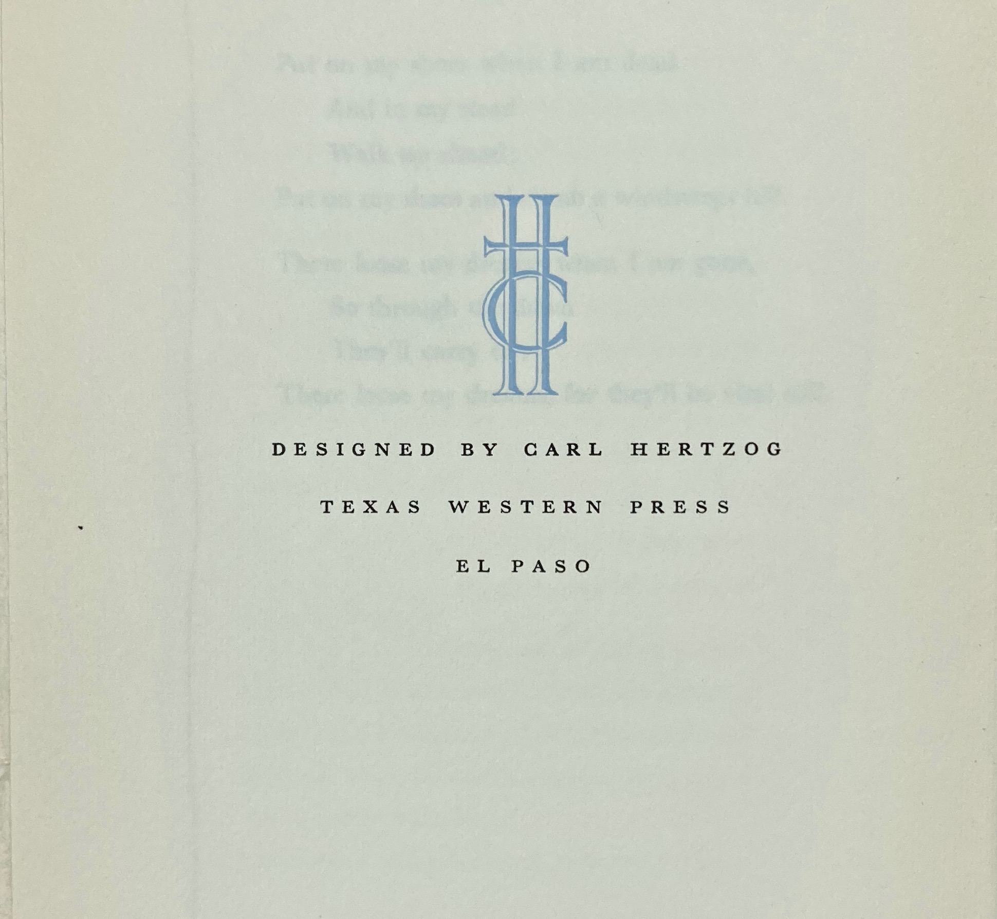 Poems. [Designed by Carl Hertzog] by Morgan George Dillon: Very Good ...