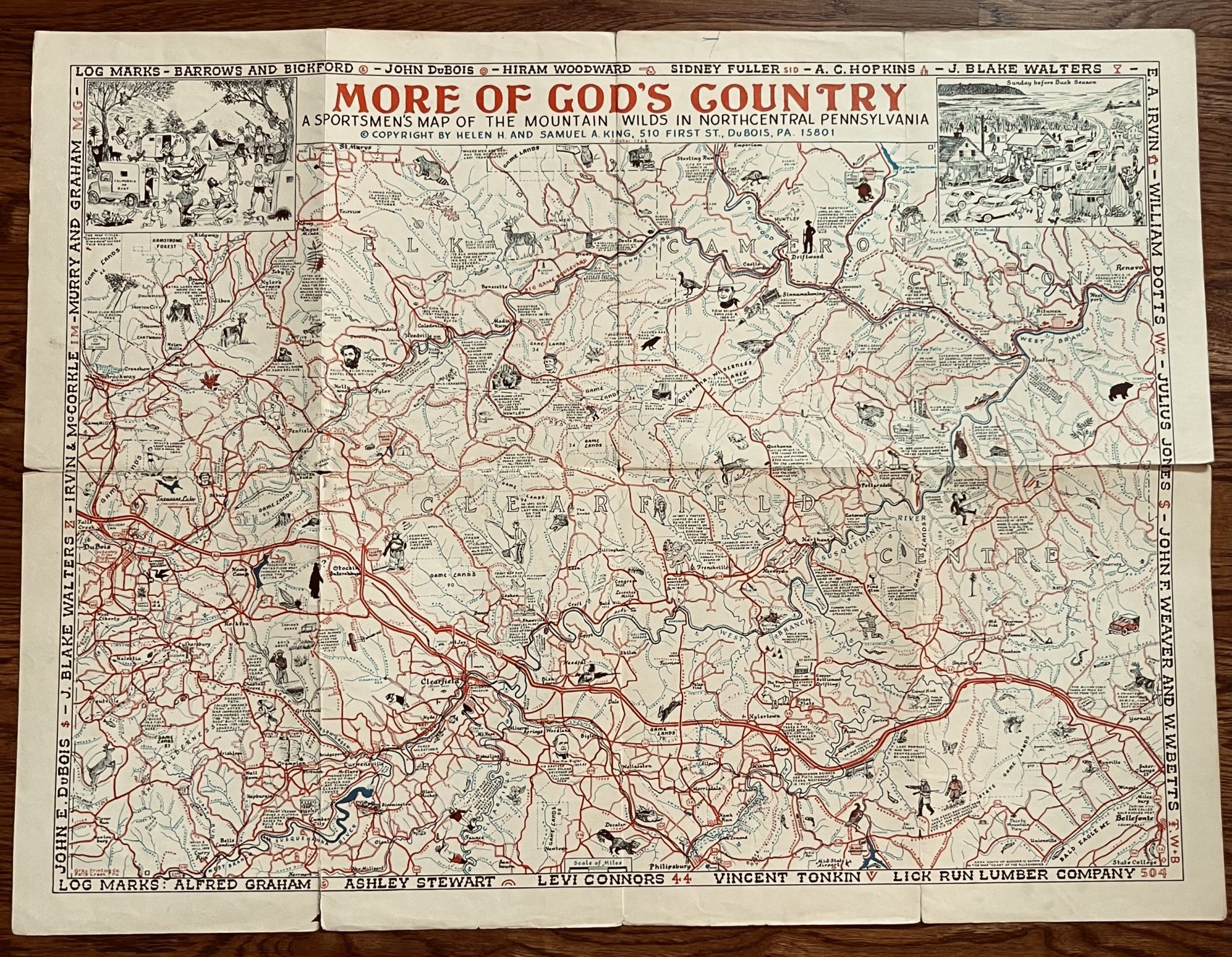 More of God's Country a Sportsmen's Map of the Mountain Wilds of ...