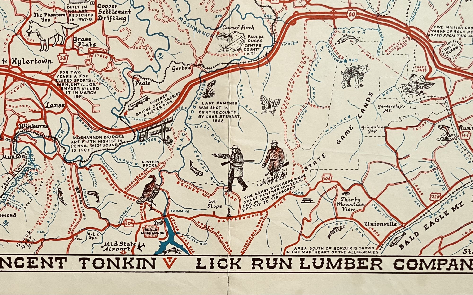 More of God's Country a Sportsmen's Map of the Mountain Wilds of ...
