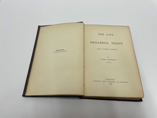 The City of Dreadful Night and Other Poems by TOMSON, James: Good ...