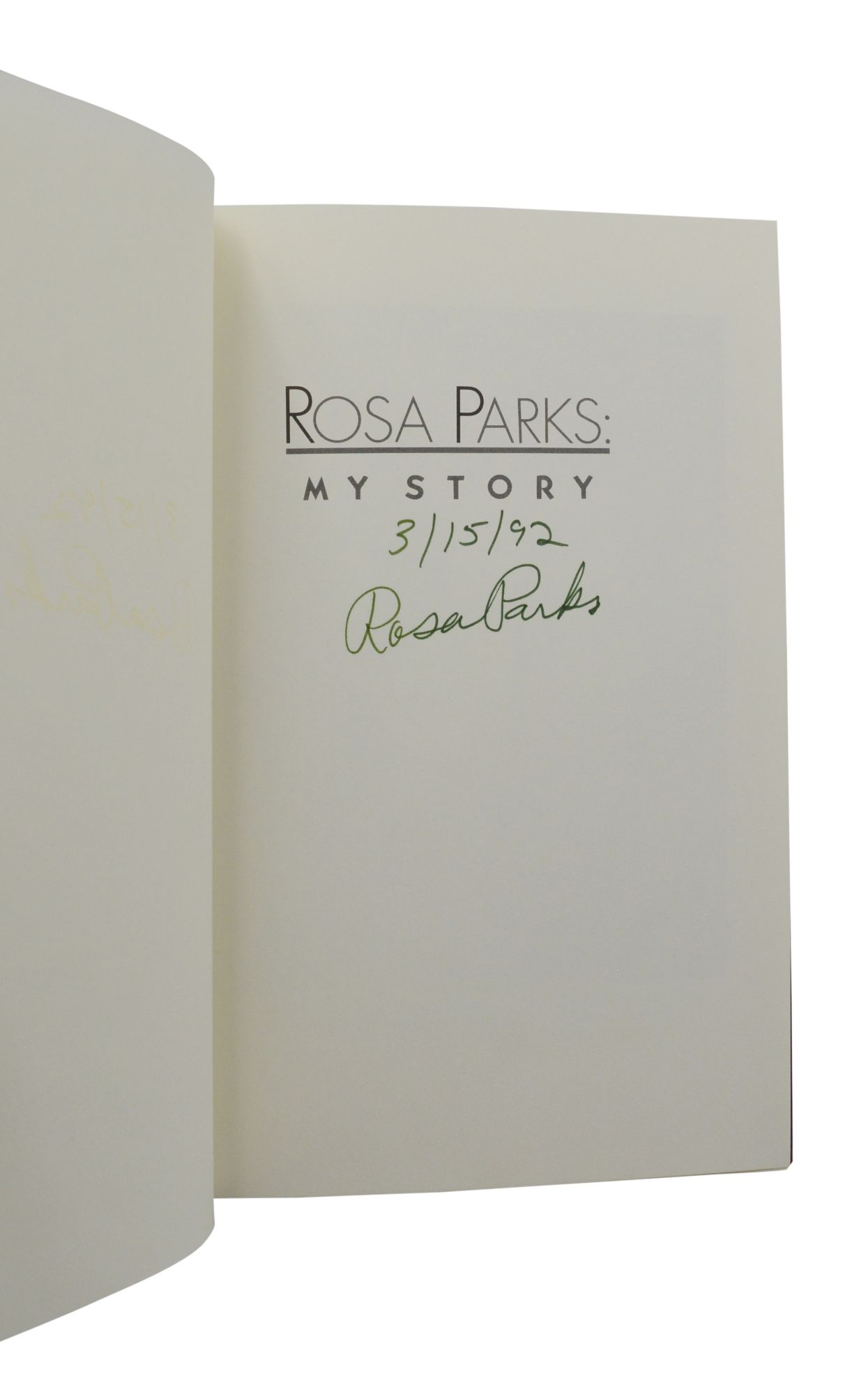 Rosa Parks: My Story by Parks, Rosa; Jim Haskins: Near Fine (1992 ...
