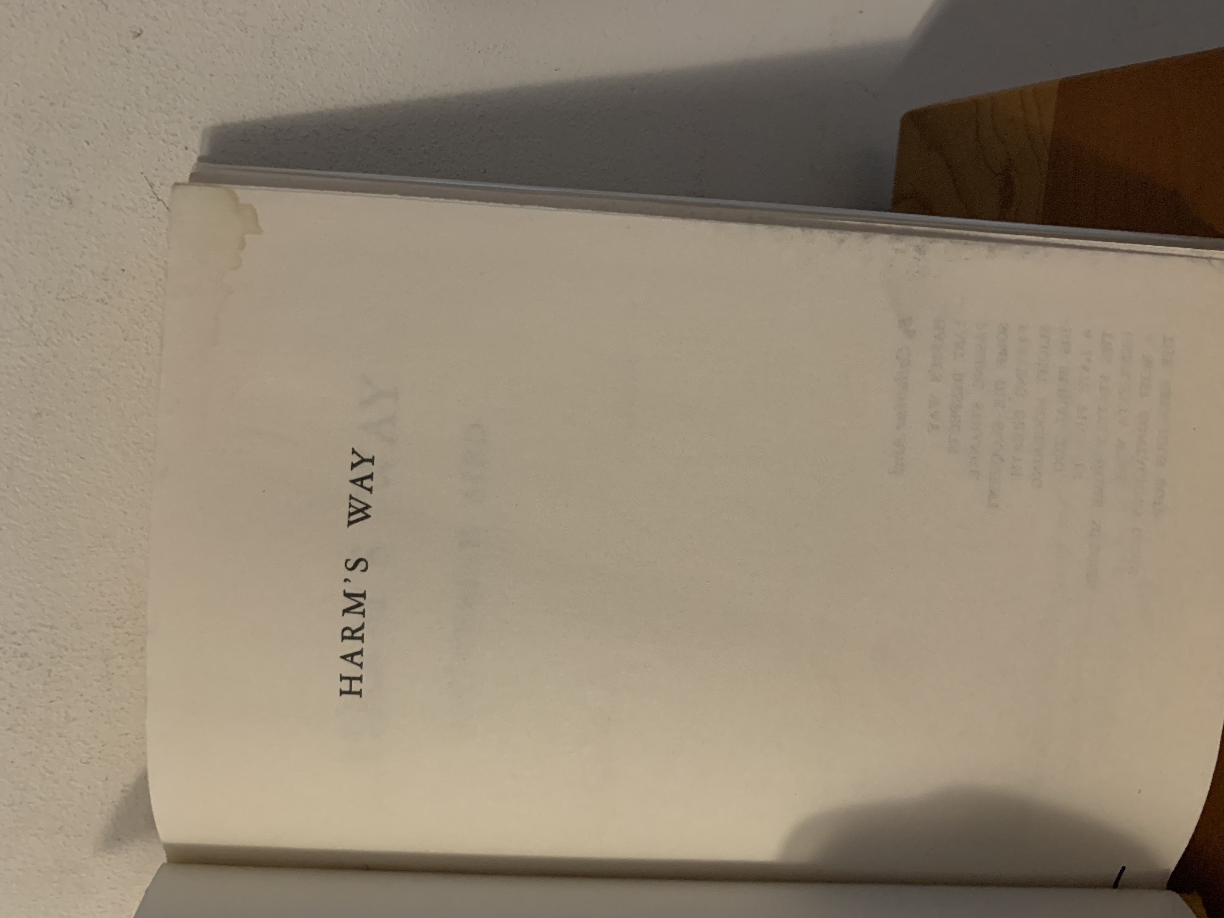 Harm's Way by Cathering Aird: Very Good Hardcover (1984) 1st Edition ...