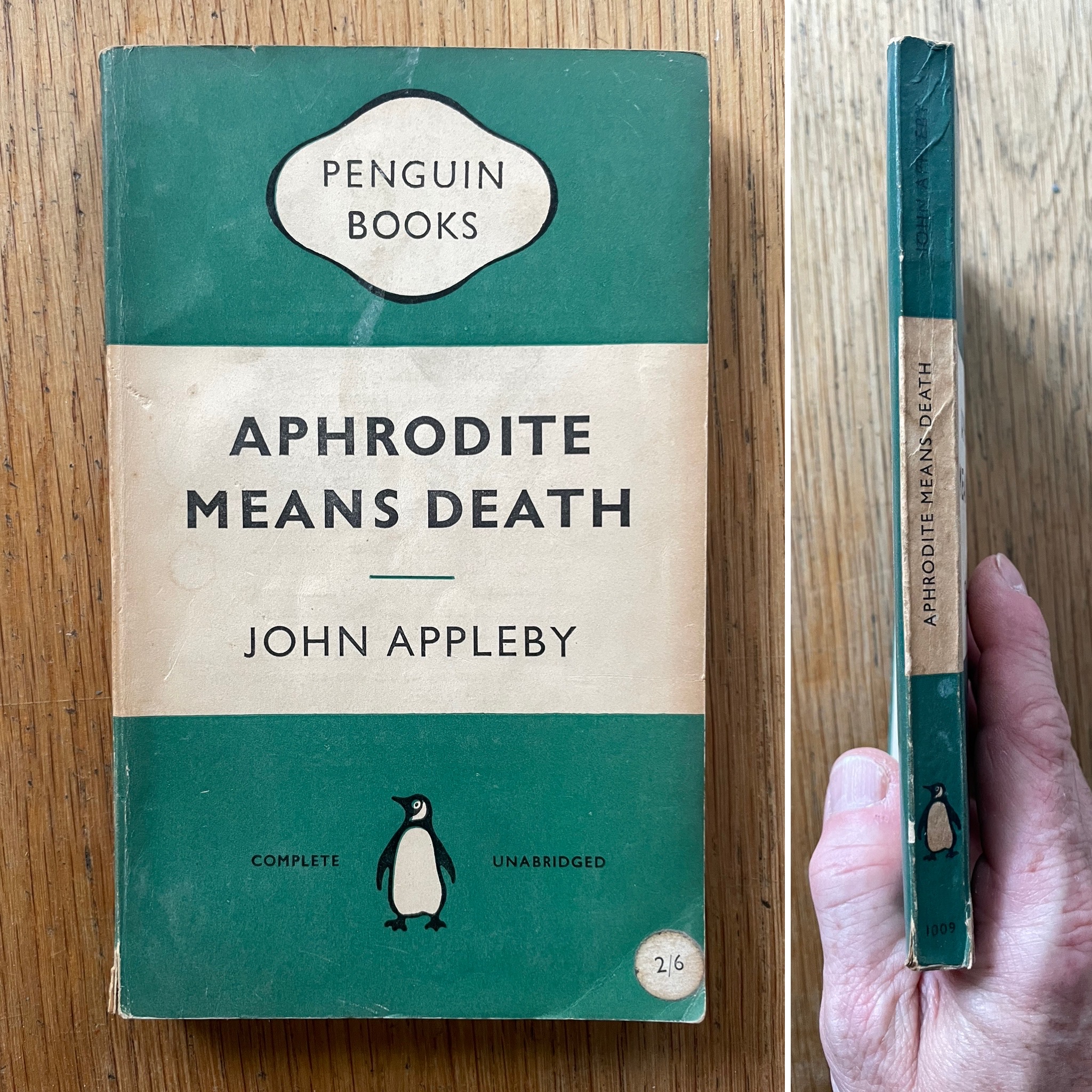 Aphrodite means Death - Penguin 1st by John Appleby: Near Fine Soft ...