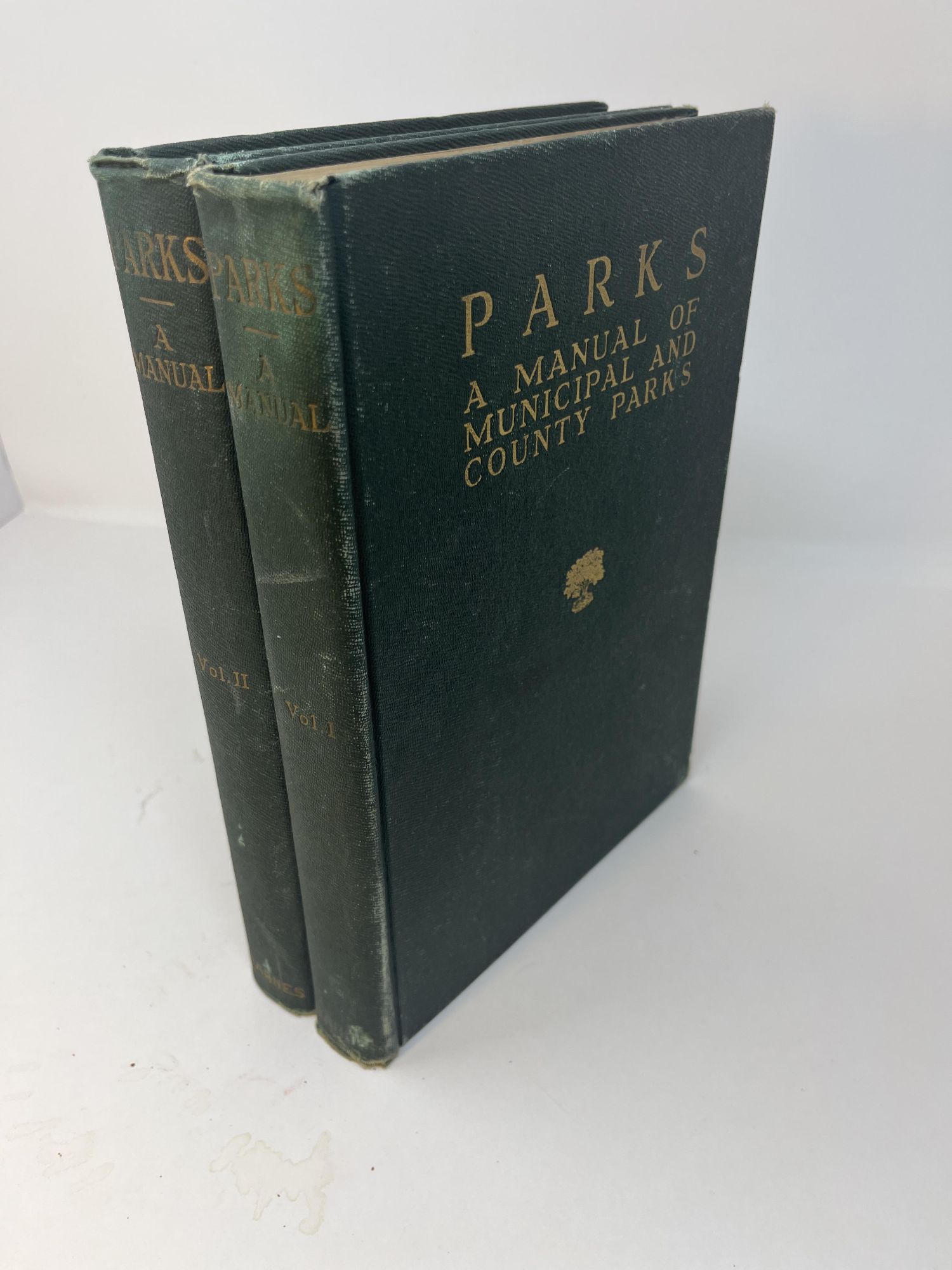 PARKS: A Manual Of Municipal And County Parks (2 volume set, complete ...