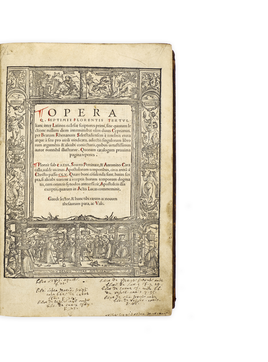 Opera Q.Septimii Florentis Tertulliani inter Latinos ecclesiae ...