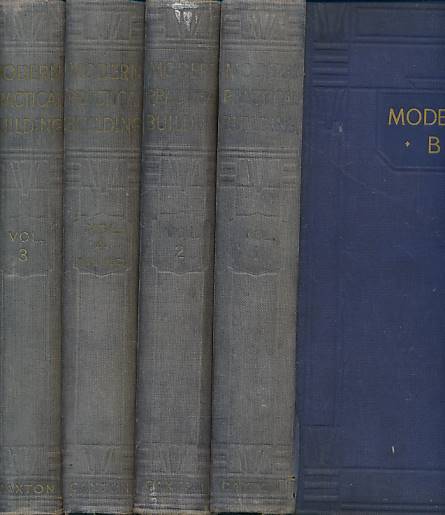 Modern Practical Building. 4 volume set. Blue binding by Newbold, Harry ...