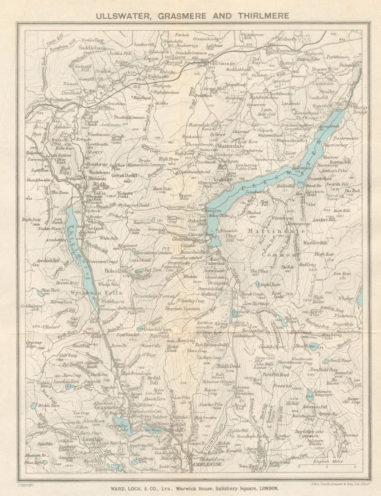 Ullswater, Grasmere and Thirlmere by Ward Lock Co | Antiqua Print Gallery