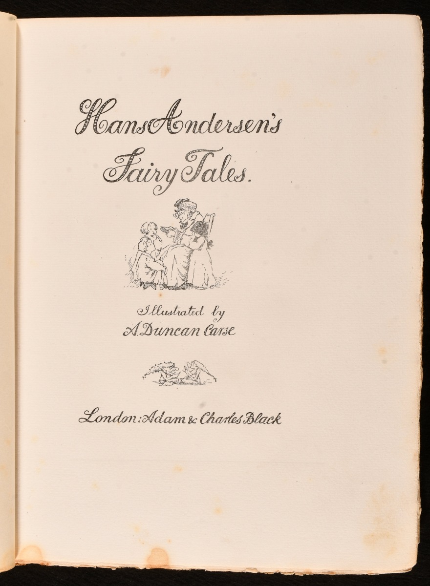 Hans Andersen's Fairy Tales by Hans Christian Andersen: Very Good Cloth ...