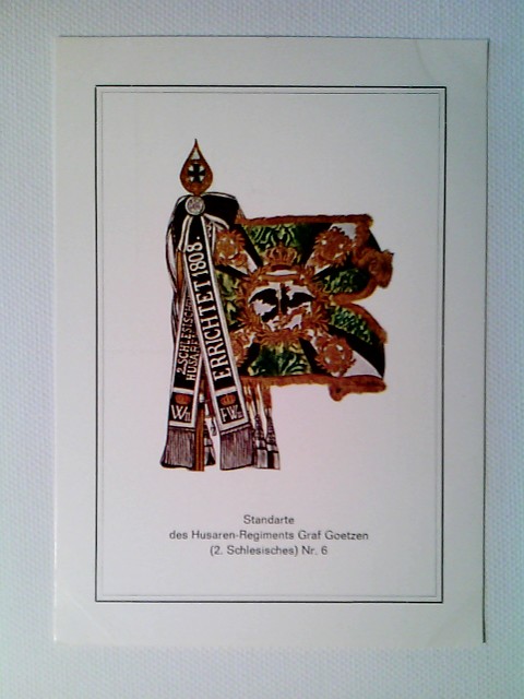 Standarte des Husaren-Regiments Graf Goetzen (2. Schlesisches) Nr. 6 ...