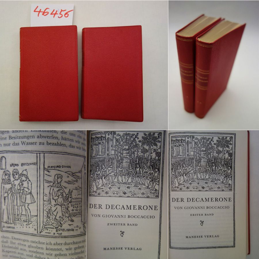 Der Decamerone. Erster und zweiter Band, bebildert mit den 120 ...
