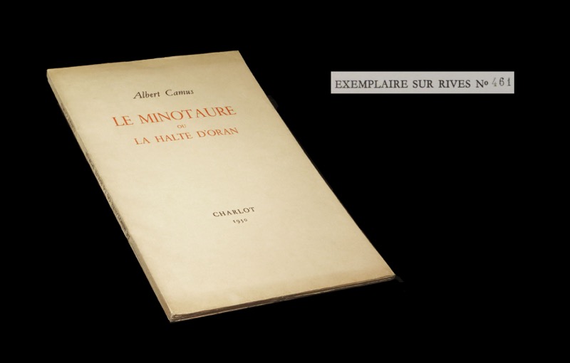 Le Minotaure ou La Halte d'Oran. by CAMUS (Albert). | Babel Librairie