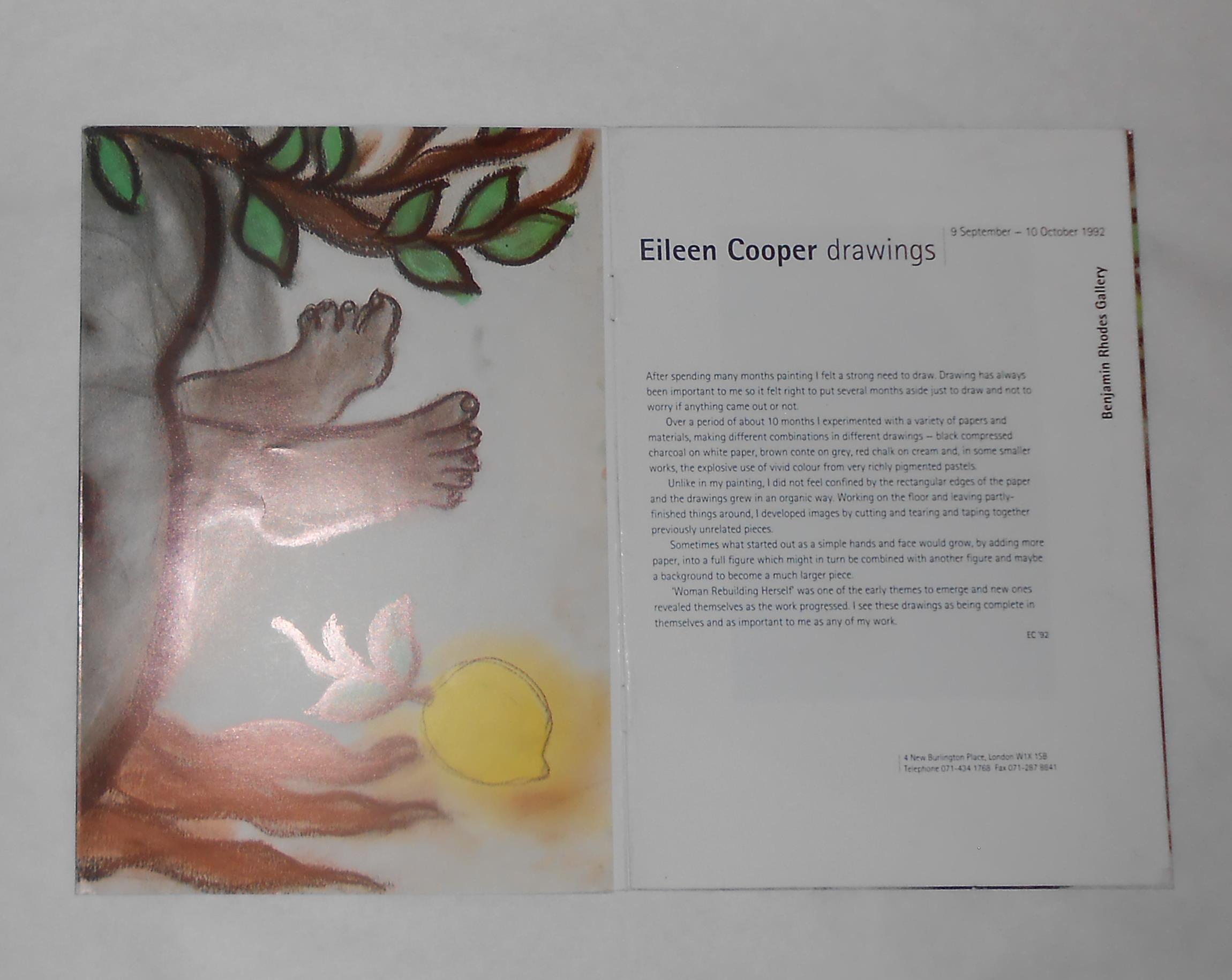 Eileen Cooper Drawings (Benjamin Rhodes Gallery, London 9 September ...