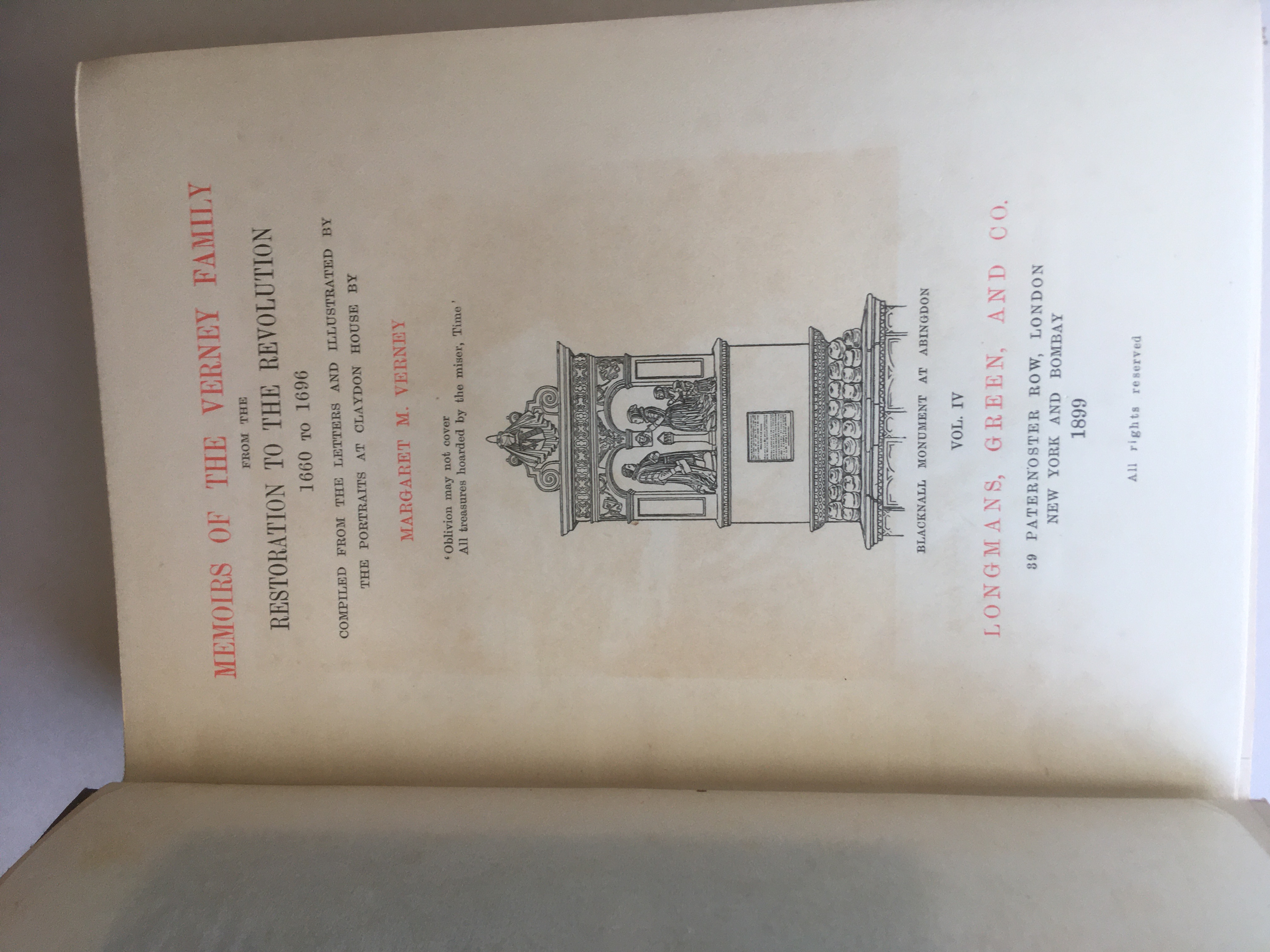 Memoirs of the Verney Family During The Civil War. Complete in 4 ...