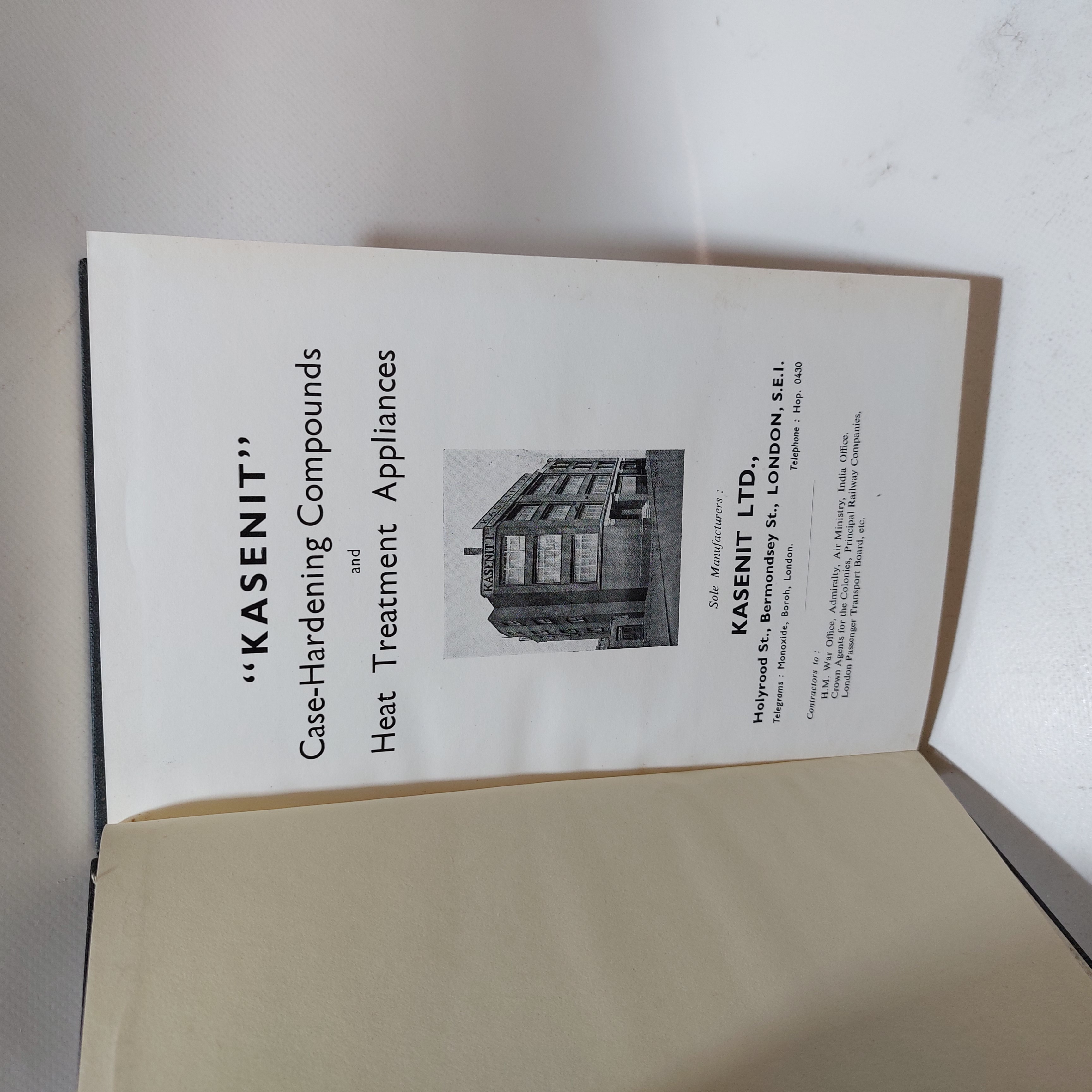 Kasenit Case Hardening Compounds And Heat Treatment Appliances: GOOD ...