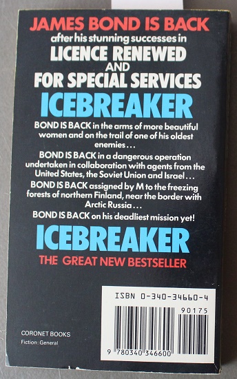 ICE-BREAKER (James Bond is Back 007) by Gardner, John.: Near Fine. Soft ...
