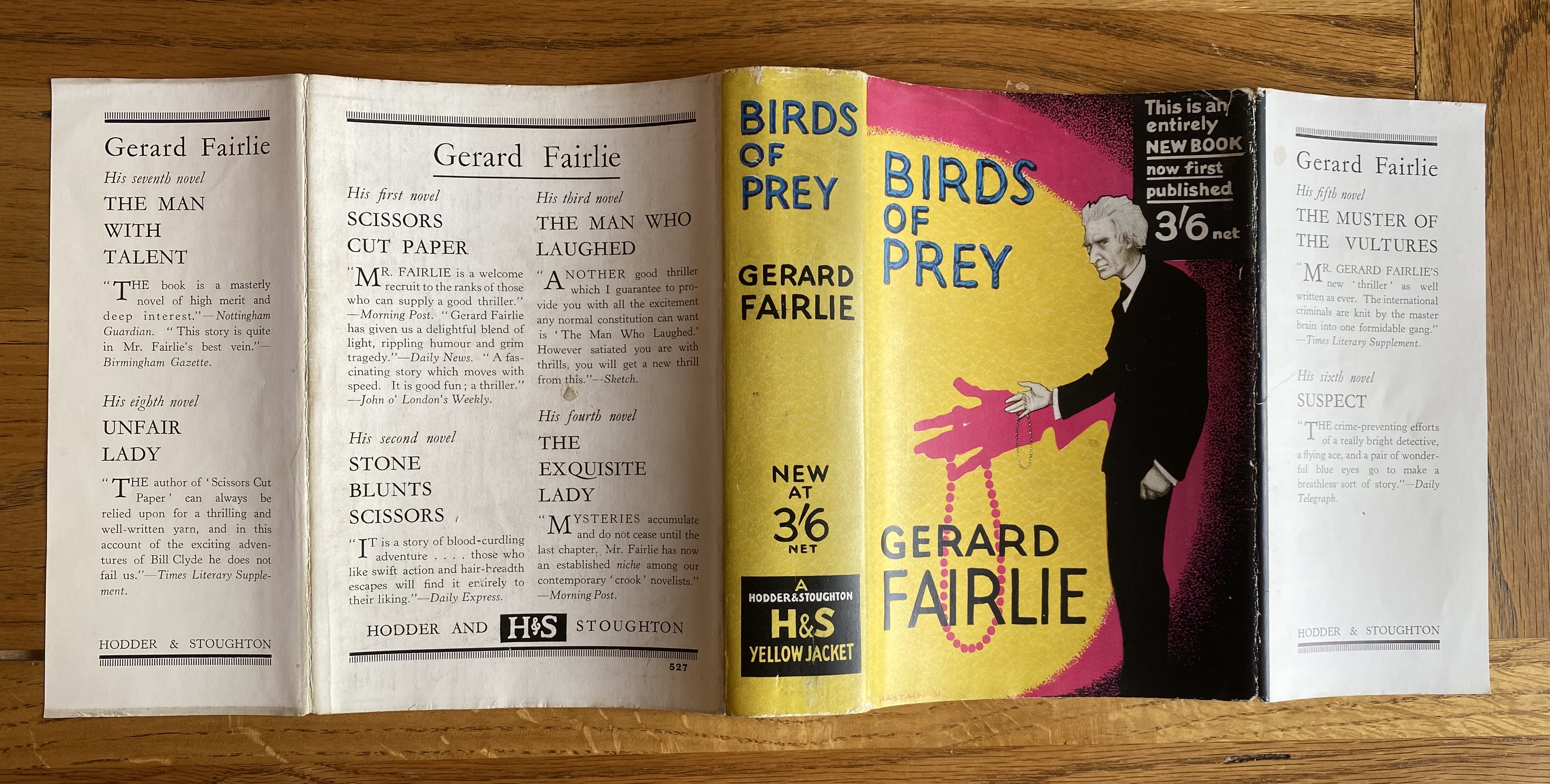 Birds of Prey by Fairlie, Gerard: Hard Cover (1932) First Edition ...
