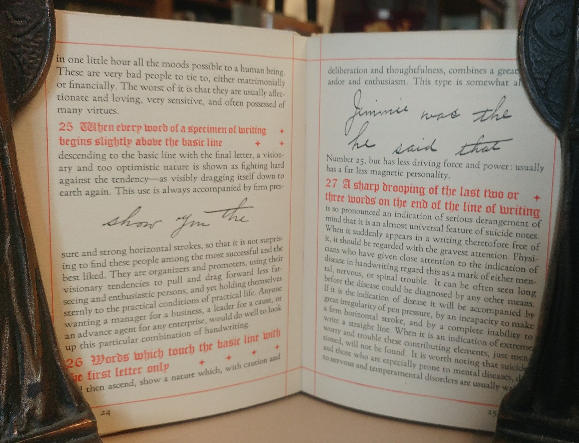 Graphology. The science of reading character in handwriting by RICE ...