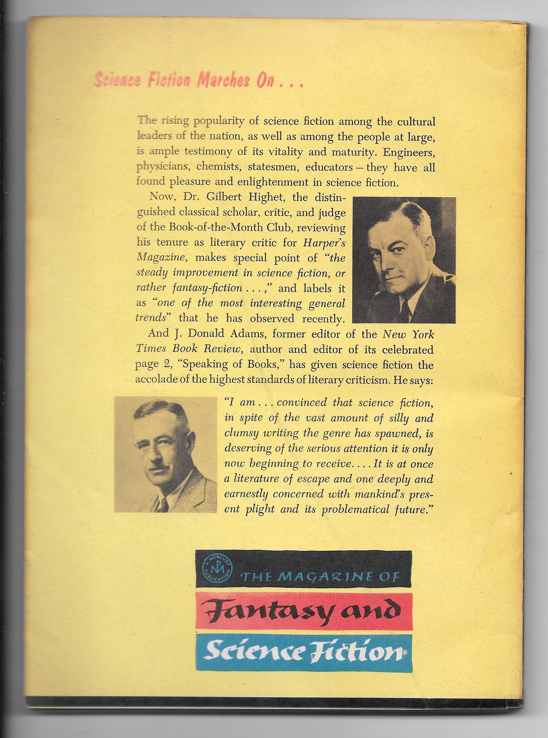 The Magazine of Fantasy and Science Fiction: November, 1956 by Boucher ...