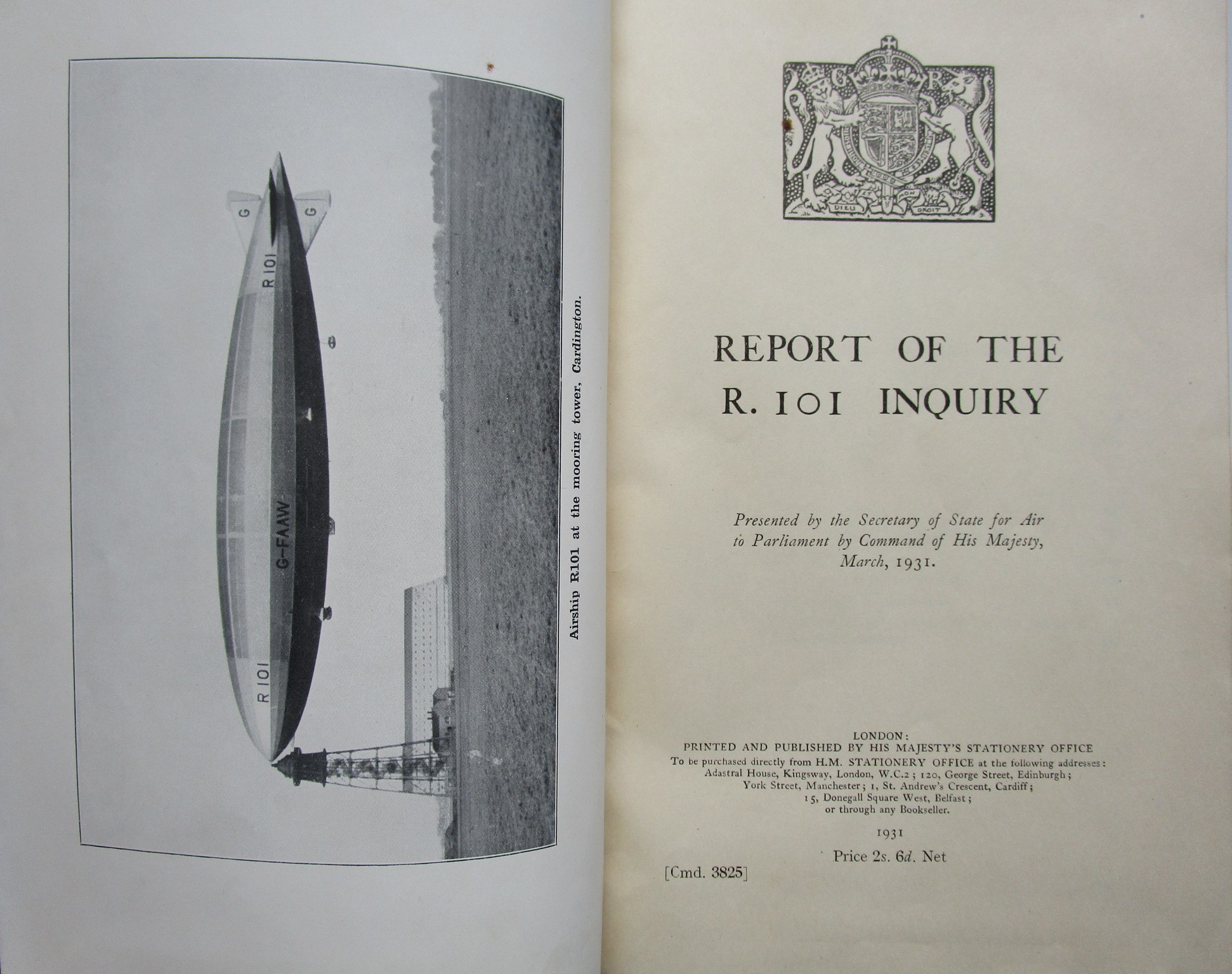 REPORT OF THE R. 101 INQUIRY Presented by the Secretary of State for ...