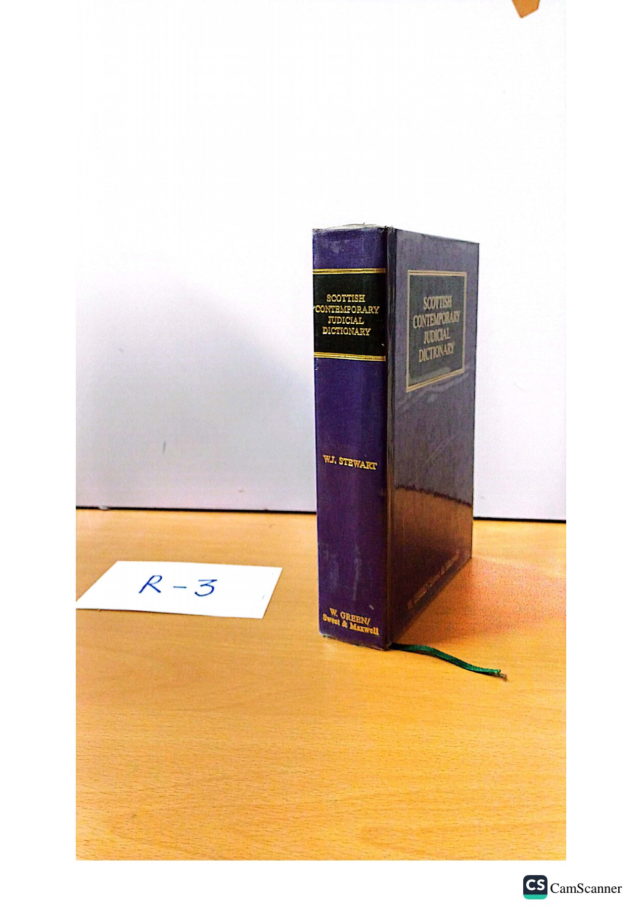 Scottish Contemporary Judicial Dictionary by WJ Stewart: Fine Hardcover ... Scottish Contemporary Judicial Dictionary by WJ Stewart: Fine Hardcover ...