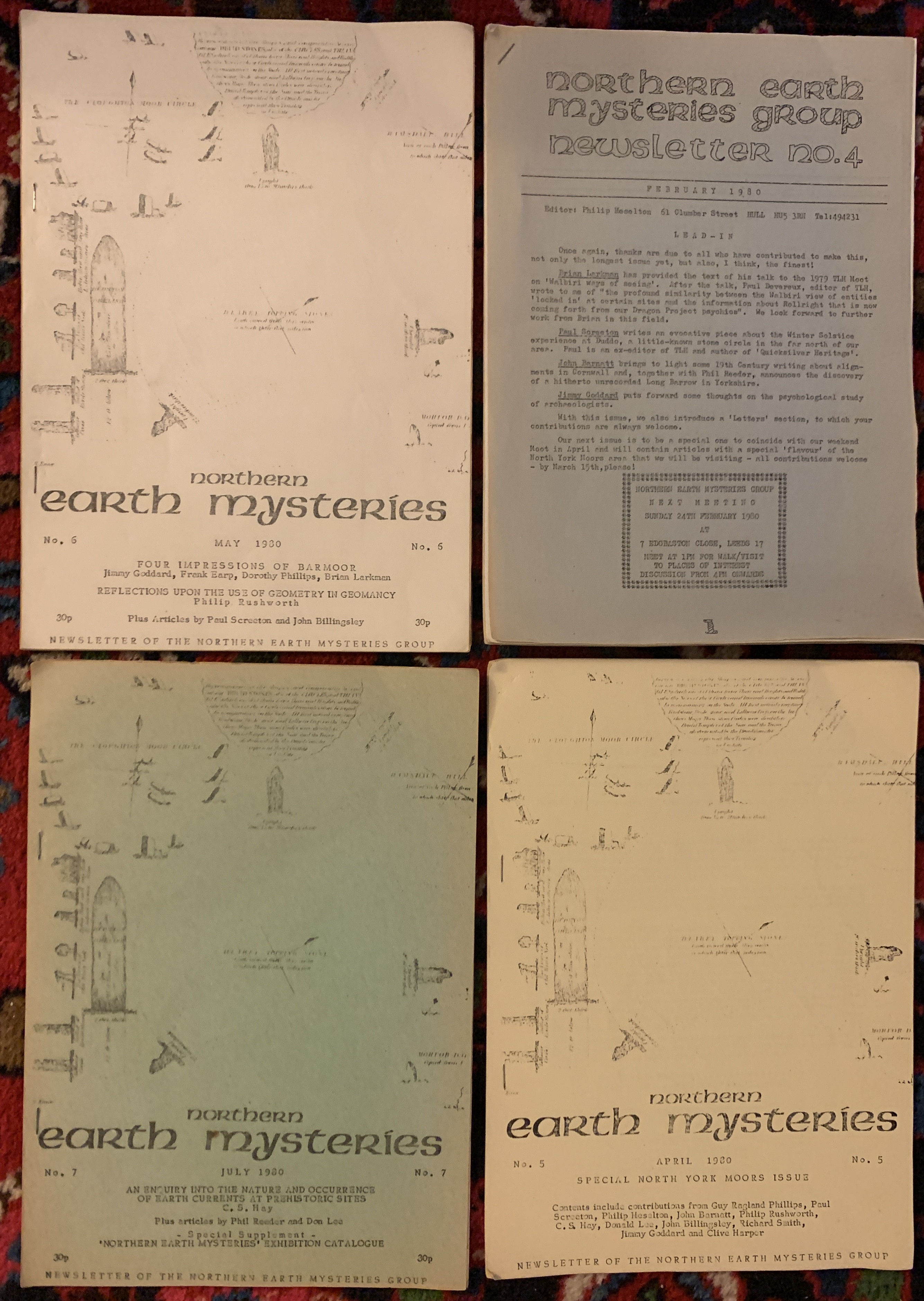 Northern Earth Mysteries May 1980 No. 6, July 1980 No. 7, April 1980 No ...
