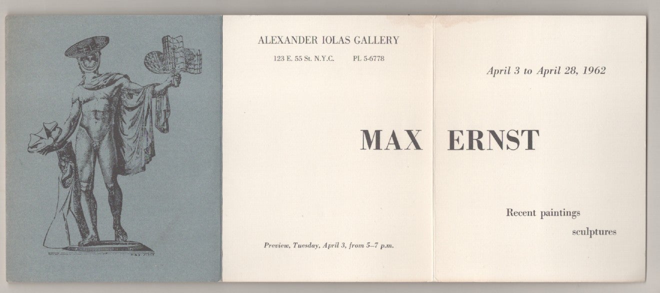 Max Ernst: Recent Paintings and Sculptures by ERSNT, Max: (1962) | Jeff ...