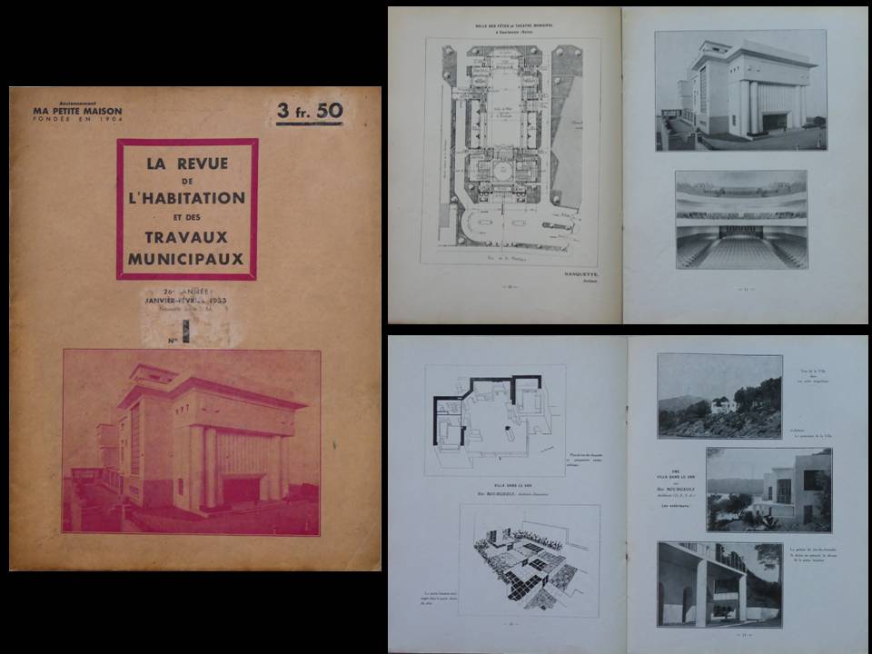 REVUE DE L'HABITATION n°1 1933 COURBEVOIE, VILLA LAHY - LE LAVANDOU ...