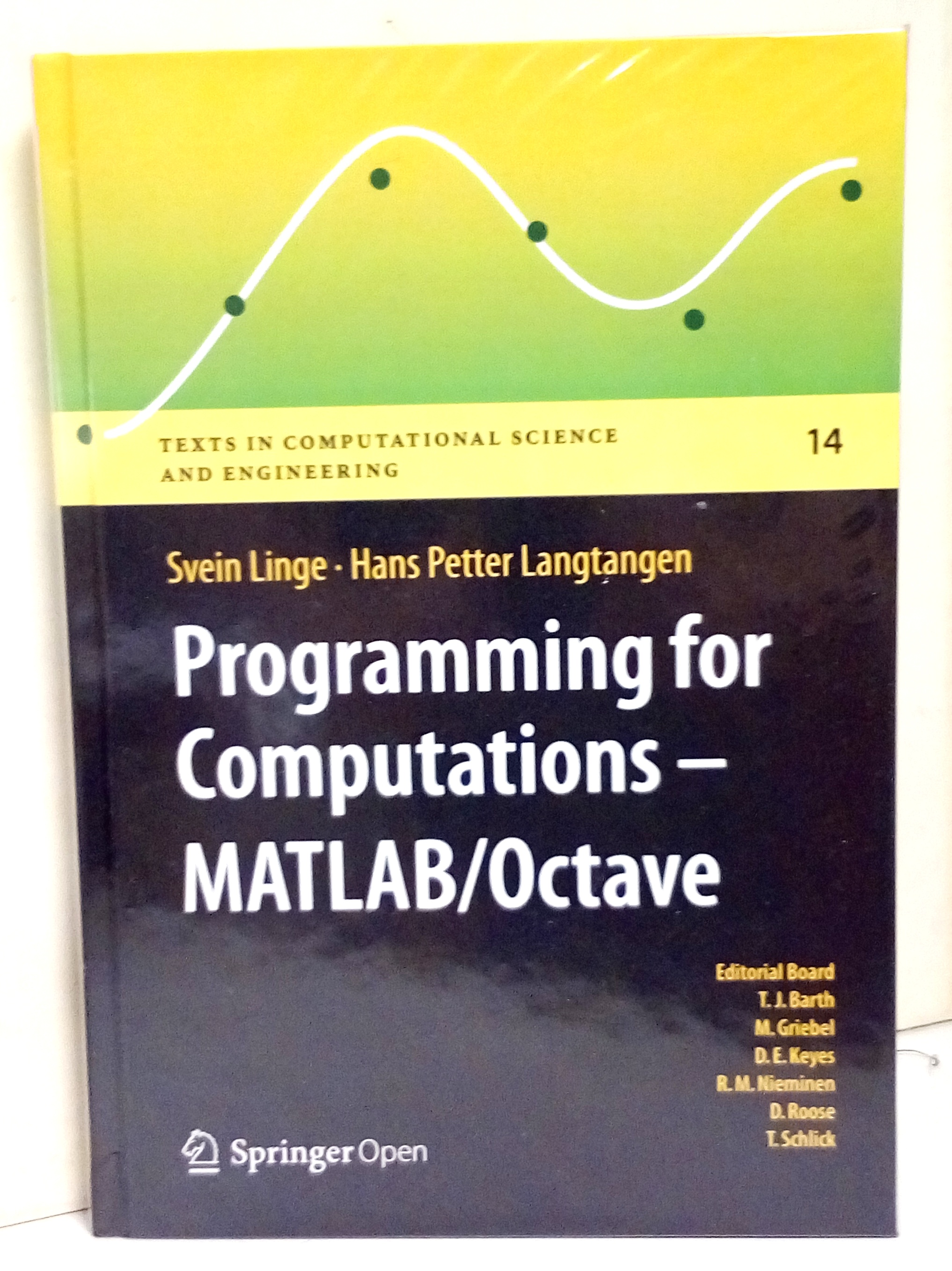 Programming For Computations Matlaboctave A Gentle Introduction To Numerical Simulations With