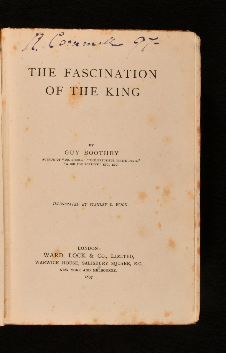 The Fascination of the King by Guy Boothby: Very Good Cloth (1897 ...